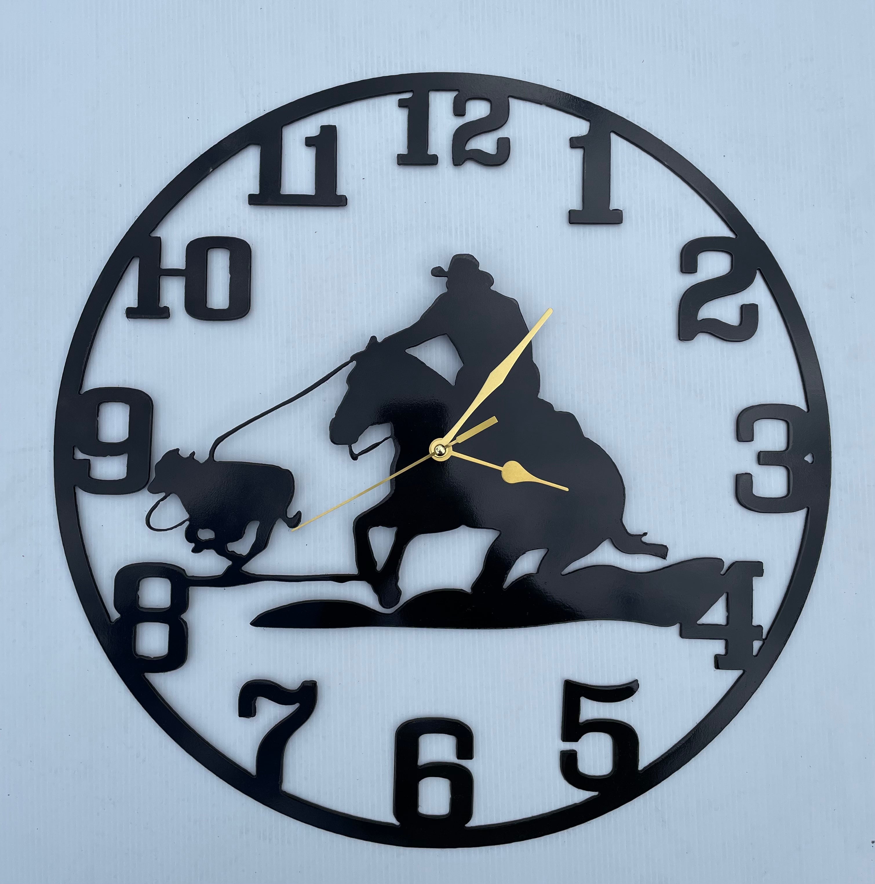 Calf Roper Wall Clock – TANNER SPURS